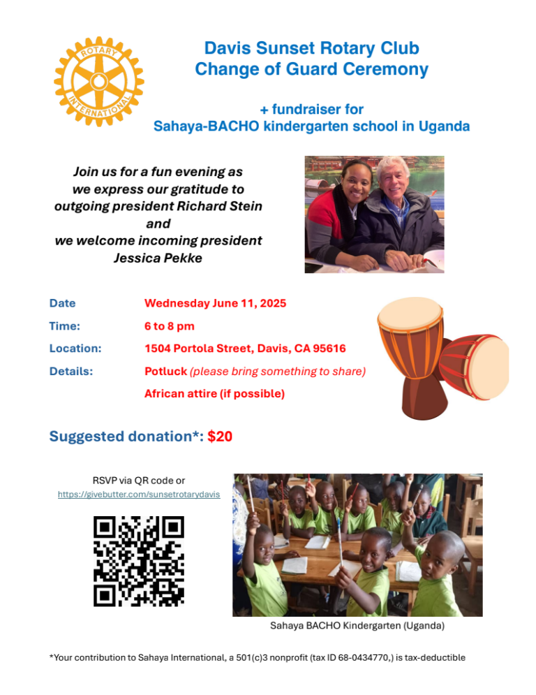Change of Guard Ceremony - Sunset Rotary Club of Davis